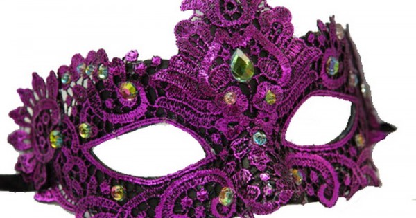 Venetian Lace Purple mask