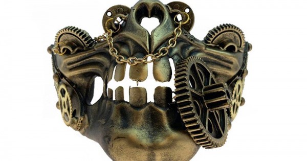 Steampunk skull mask