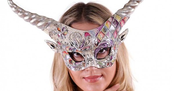 Venetian horned Devil mask