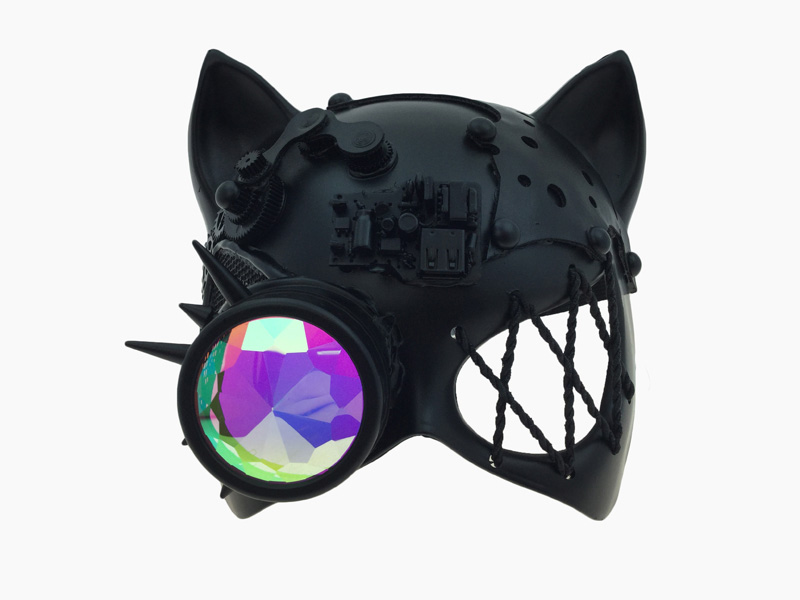 Steampunk cat mask