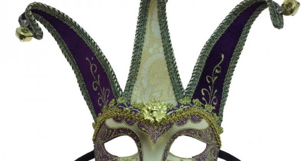 Jester half mask PU