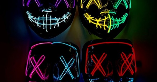Neon light mask